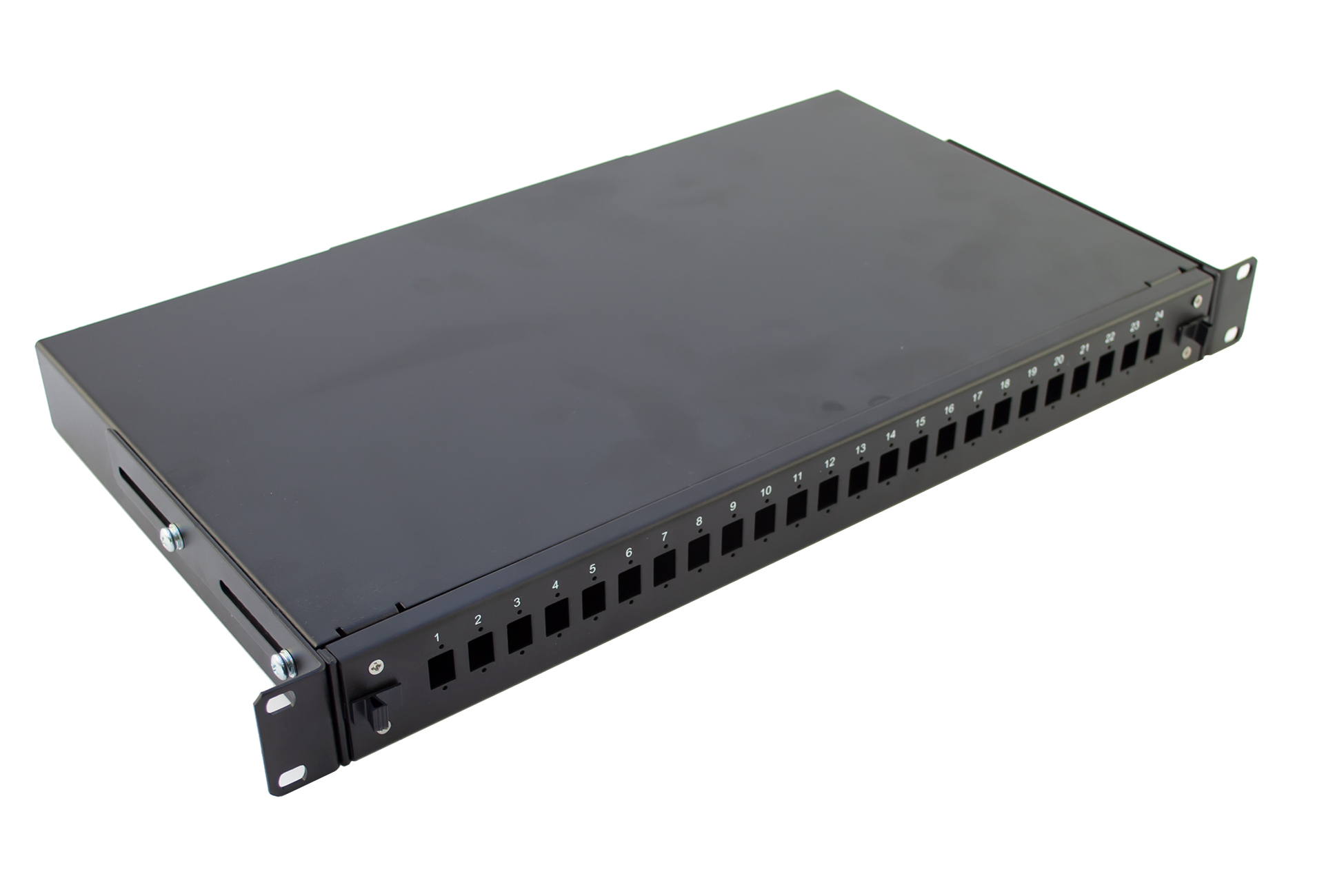 Empty 1U patch panel with E2000 front panel - Sylex